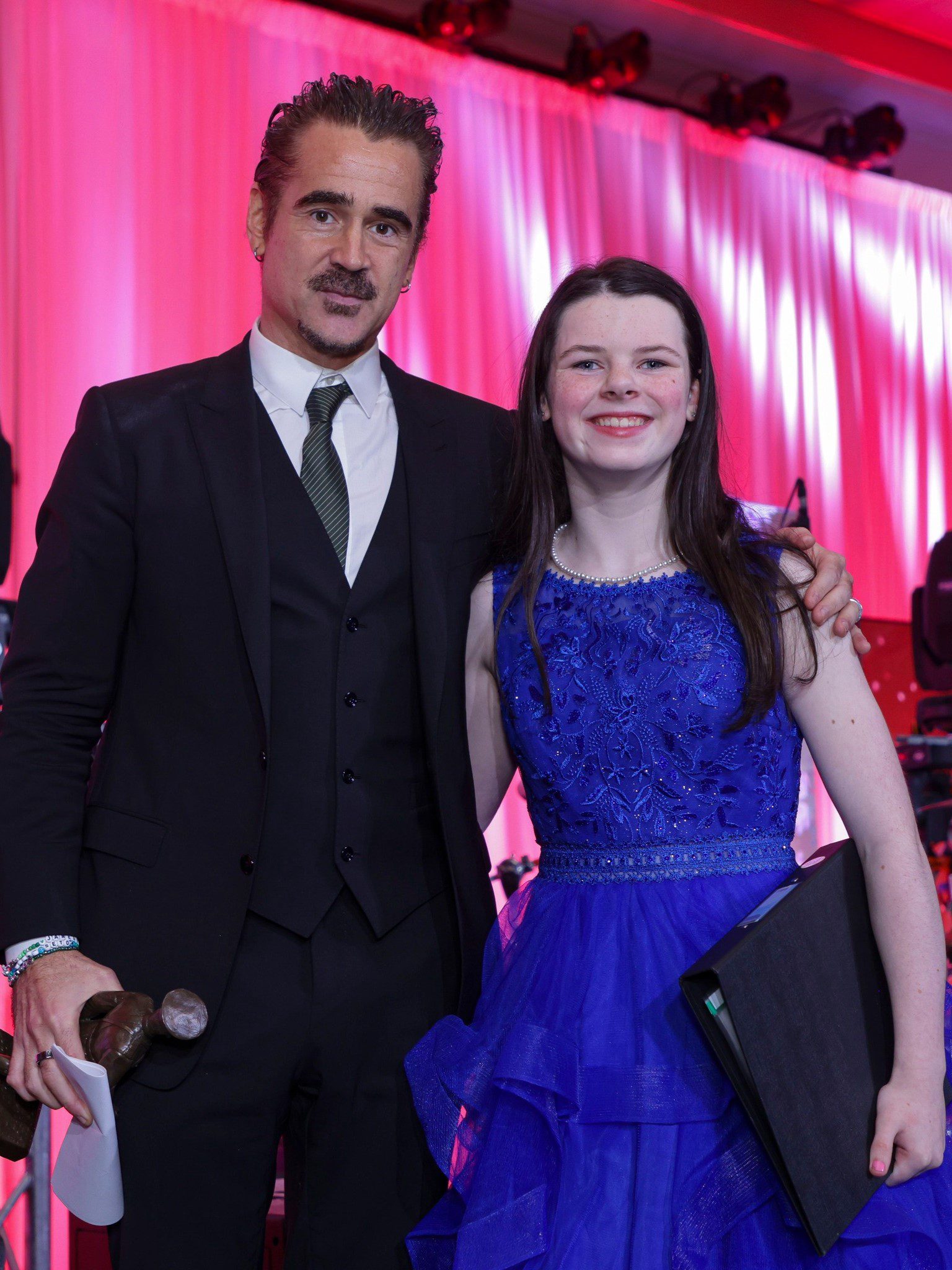 Royal Blue Moment: Cara Darmody at Colin Farrell Gala Event